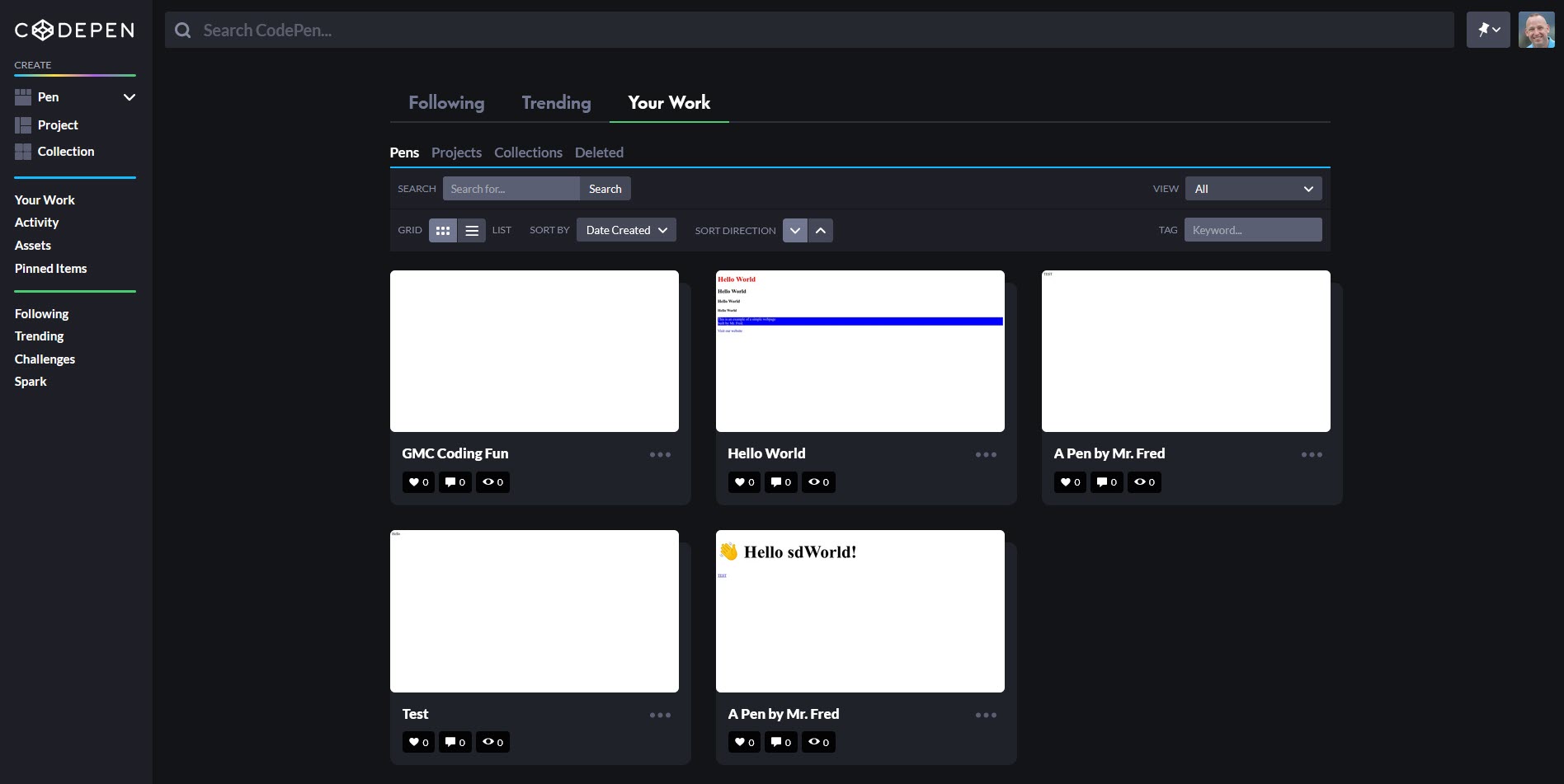 Learn Html By Using Codepen A Simple Web Page Get Me Coding